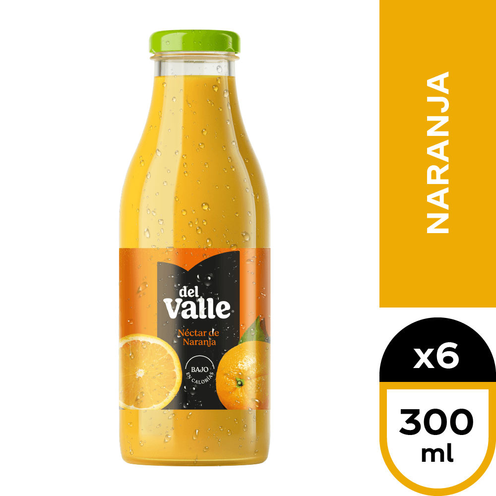 Del Valle Naranja boca ancha 6 x 300 ml. | miCoca-Cola.cl - miCoca-Cola.cl
