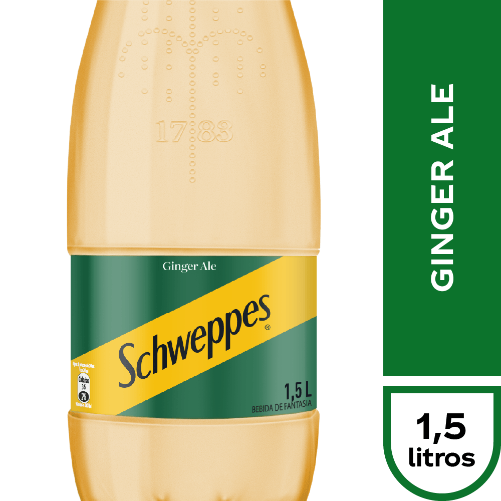 Schweppes Ginger Ale 1,5 lt. | miCoca-Cola.cl - miCoca-Cola.cl