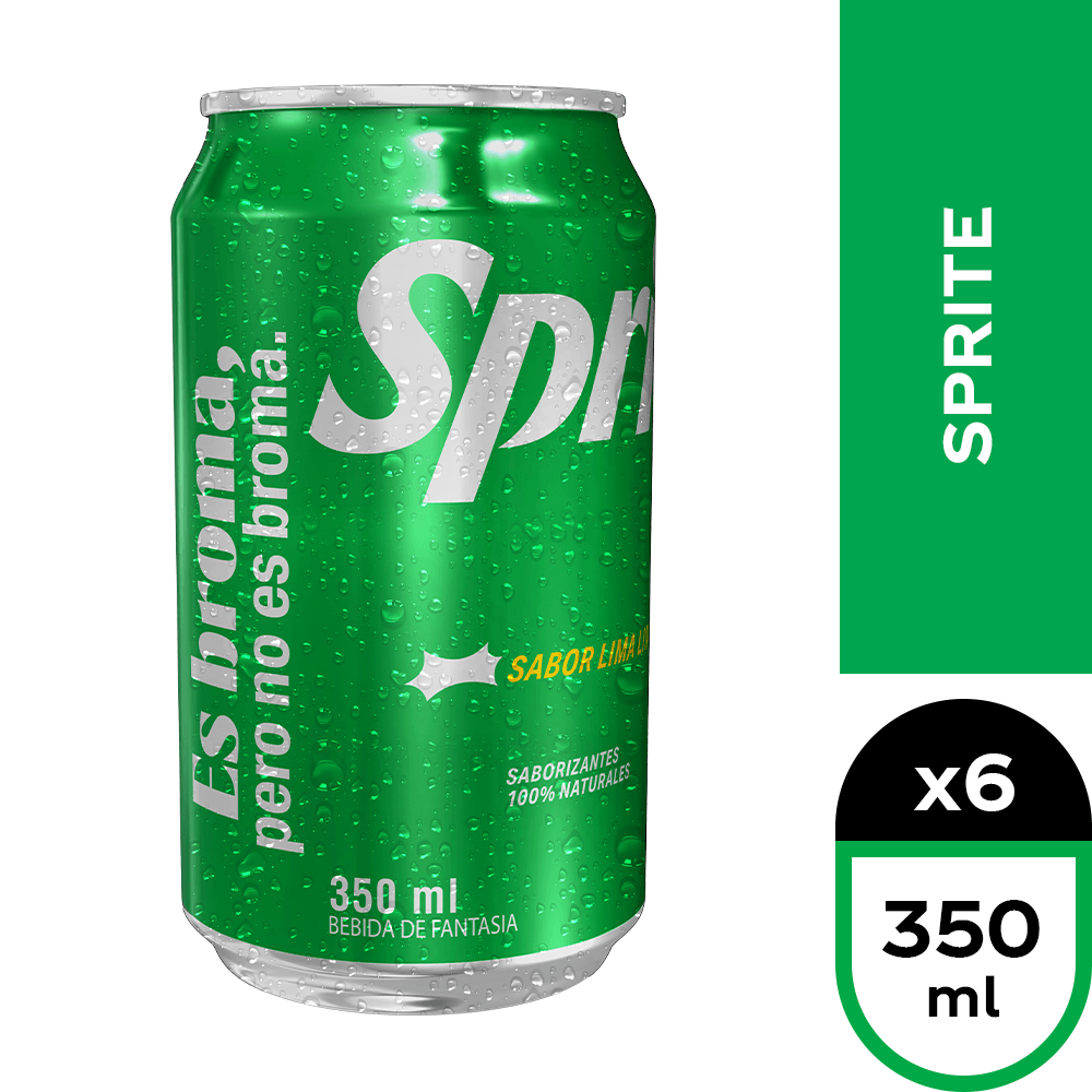 Sprite 6 x 350 ml. | miCoca-Cola.cl - miCoca-Cola.cl