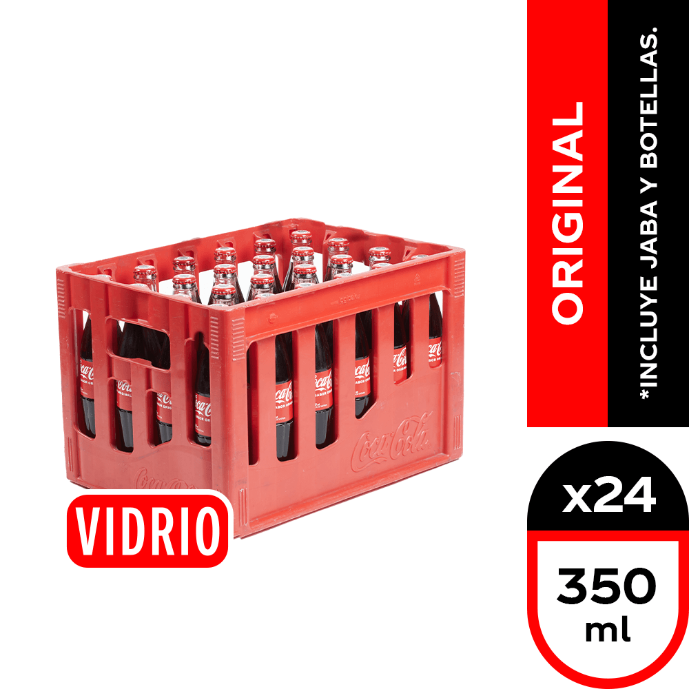 Starter Kit Coca-Cola Original Retornable 24 x 350 ml. (Incluye jaba y ...