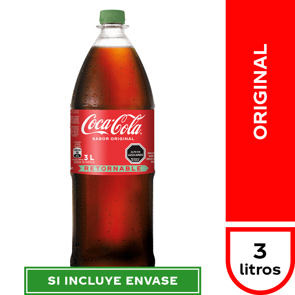 Starter Kit Coca-Cola Original Retornable 3,0 lt. (Incluye envase ...