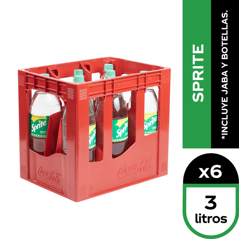 Starter Kit Sprite Retornable 6 x 3,0 lt. (Incluye jaba y envases ...