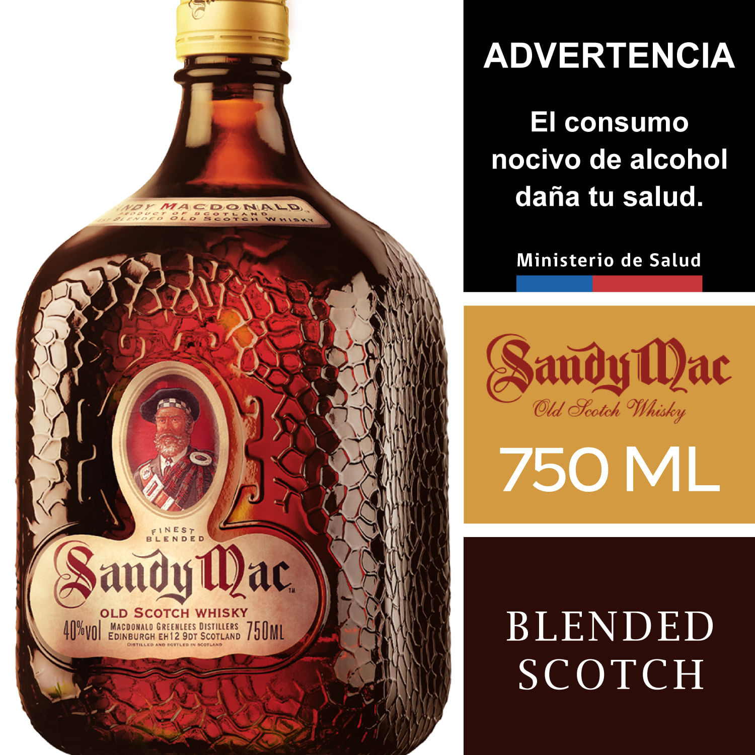 Whisky Sandy Mac 750 ml. | miCoca-Cola.cl - miCoca-Cola.cl