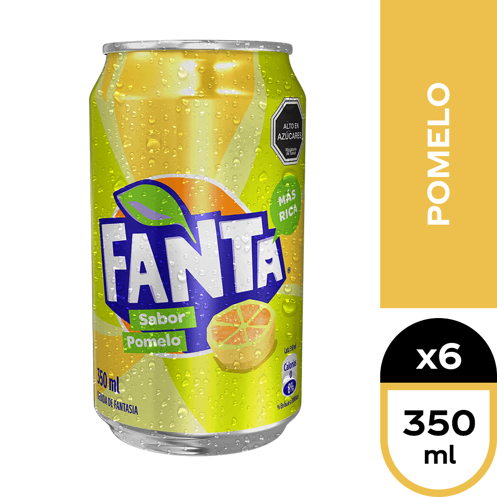 Fanta Pomelo 6 x 350 ml. | miCoca-Cola.cl - miCoca-Cola.cl
