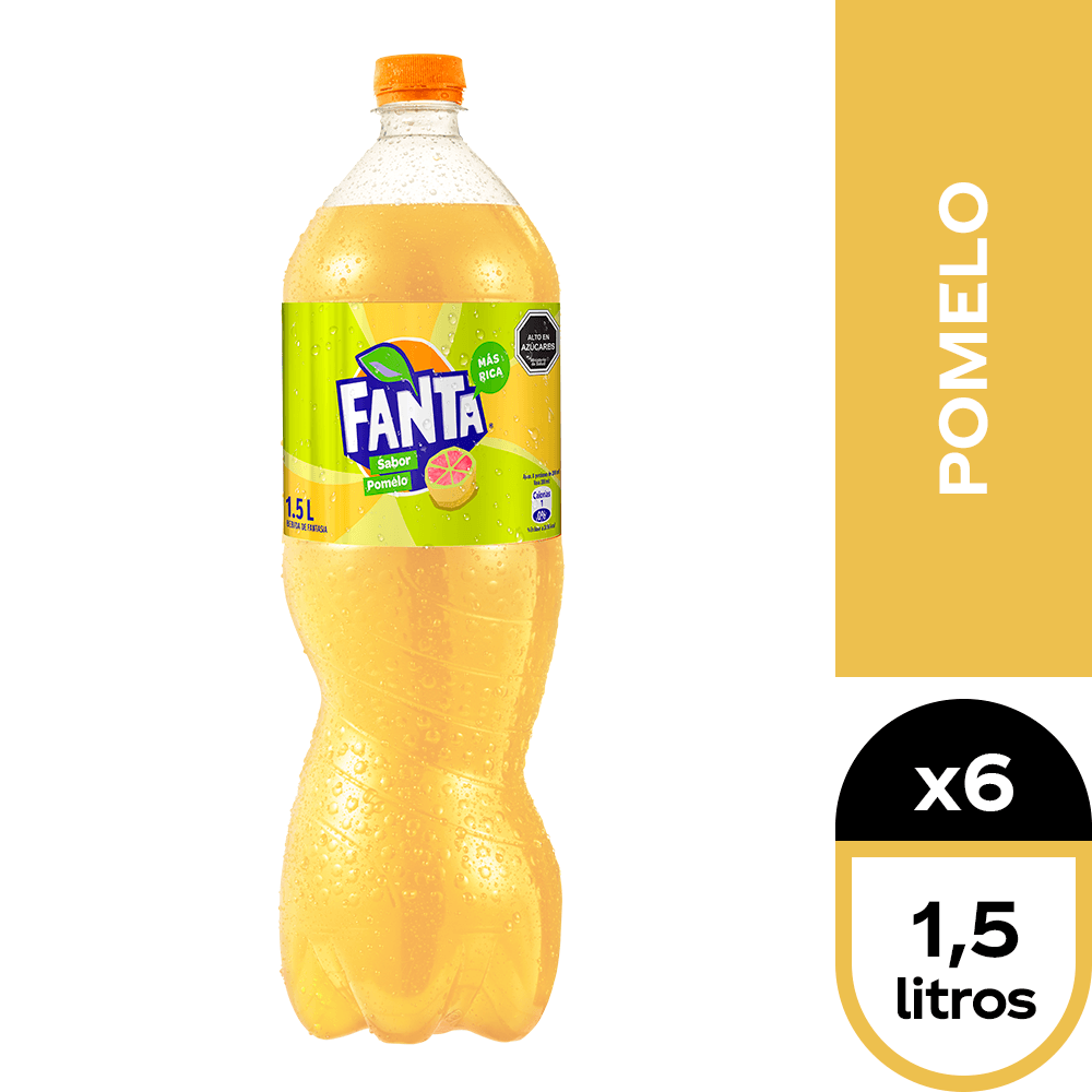 Fanta Pomelo 6 x 1,5 lt - miCoca-Cola.cl