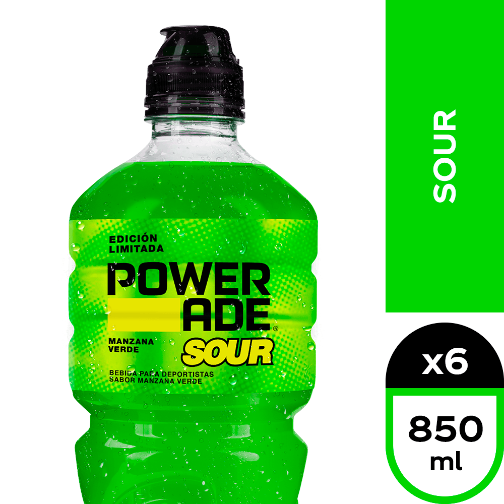 Powerade Sour 6 x 850 ml - miCoca-Cola.cl