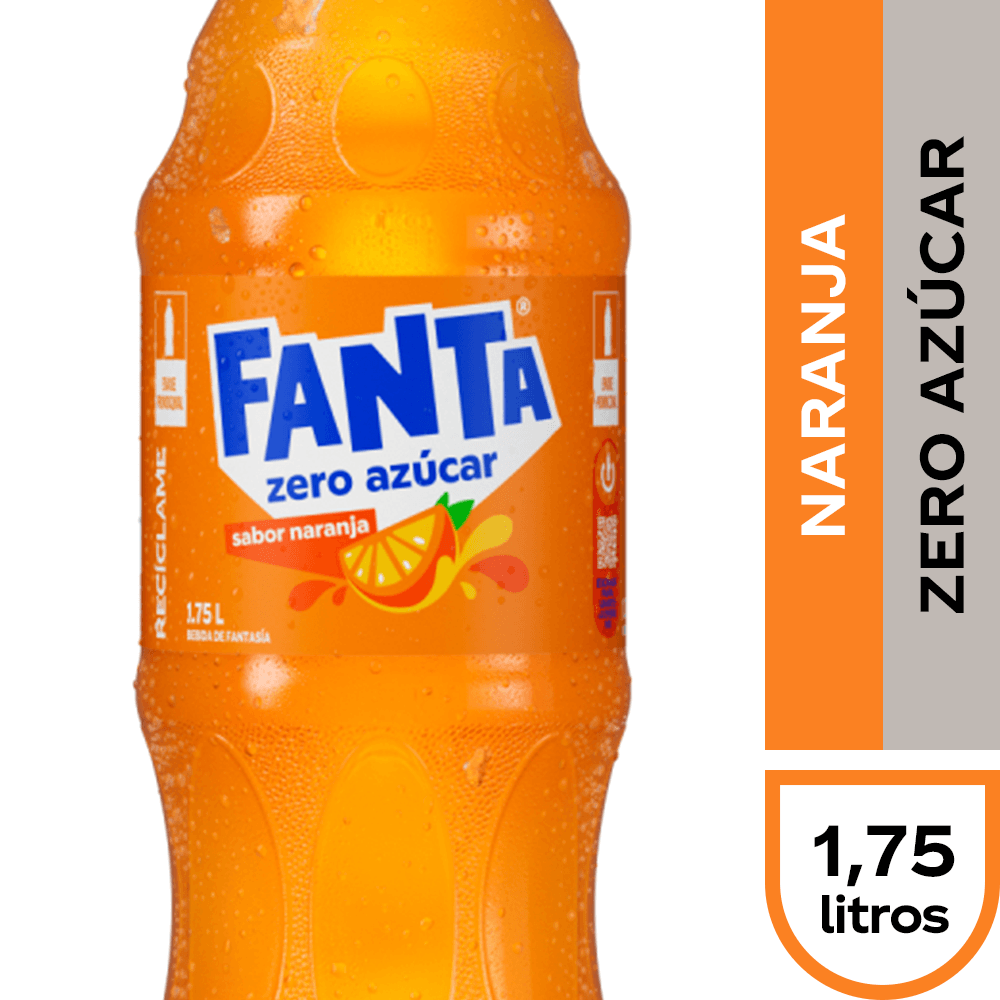 Fanta Zero Azúcar 1,75 lt. | miCoca-Cola.cl - miCoca-Cola.cl