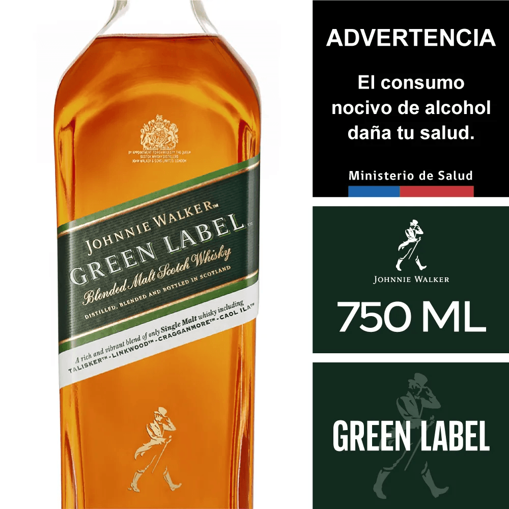 Johnnie Walker Green Label 750 ml. | miCoca-Cola.cl - miCoca-Cola.cl